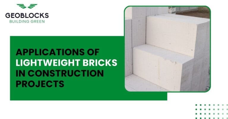 Applications of Lightweight Bricks in Construction Projects : Geoblocks